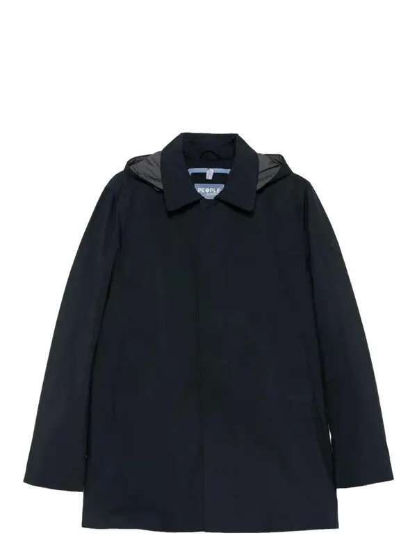 PEOPLE OF SHIBUYA Hooded Coat - Blue