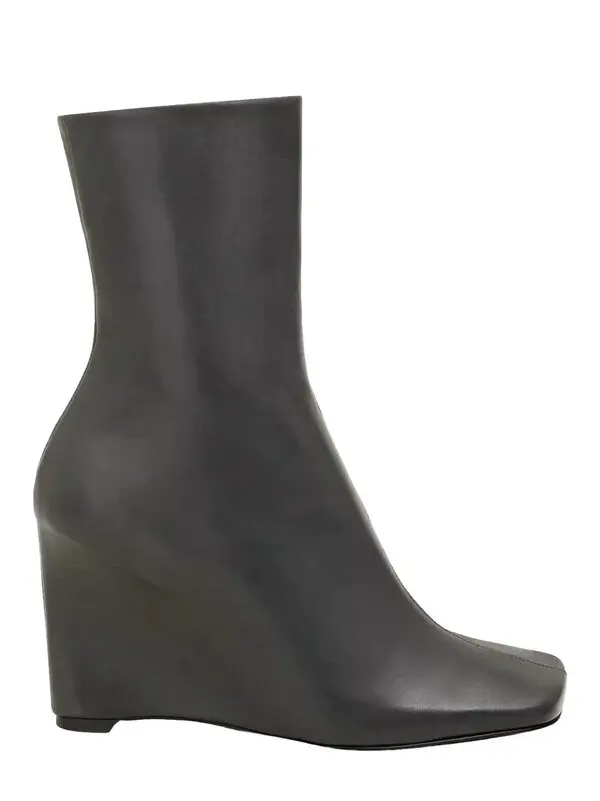 Ami 90mm Two-tone Leather Ankle Boots - Grey