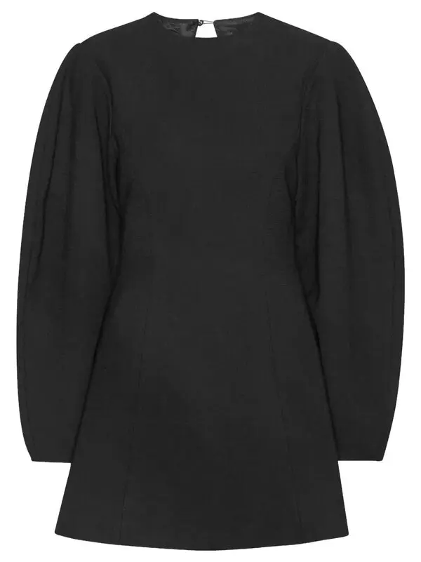 ROTATE BY BIRGER CHRISTENSEN Flared Mini Dress - Black