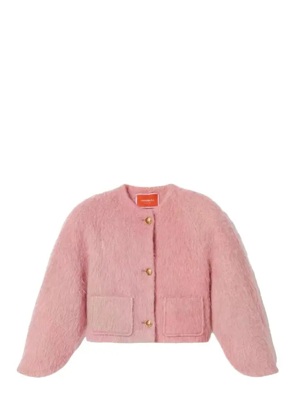La DoubleJ Blair Wide-sleeve Wool-blend Jacket - Pink