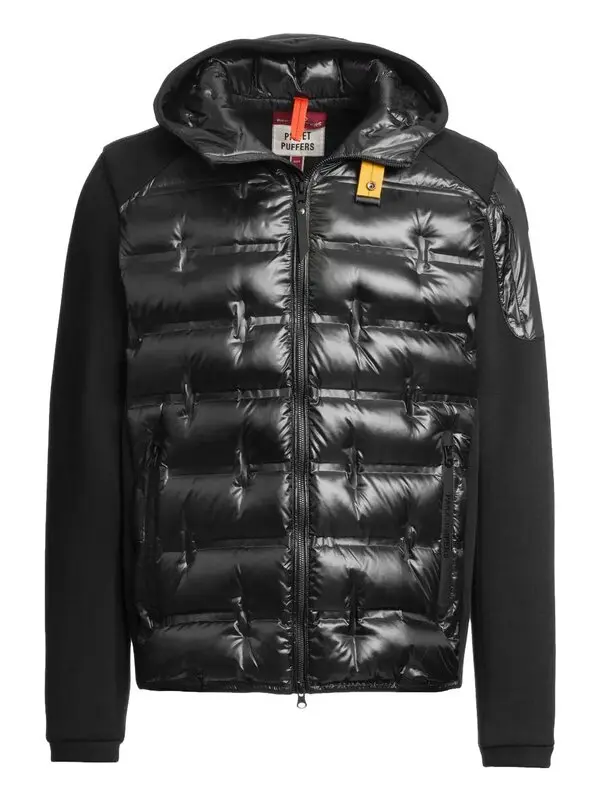 PARAJUMPERS Quilted Hooded Jacket - Black