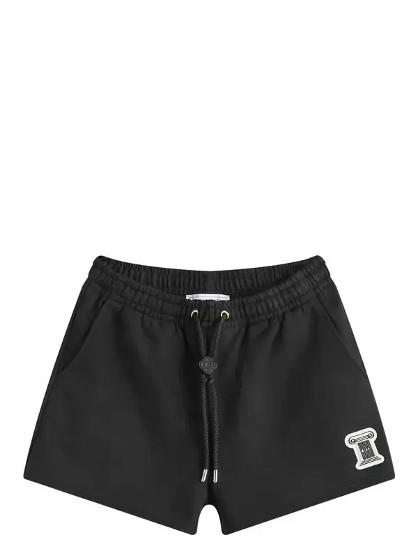 Casablanca Pearl Diamond Shorts - Black