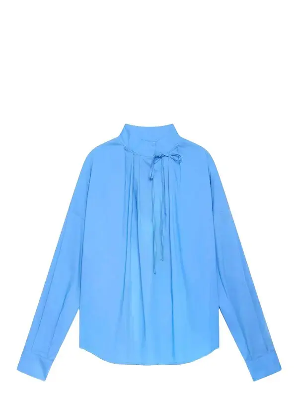 Malìparmi Pleated Detail Blouse - Blue