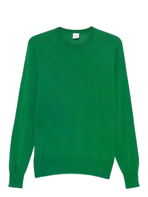 Aspesi Crew-neck Merino Sweater - Green