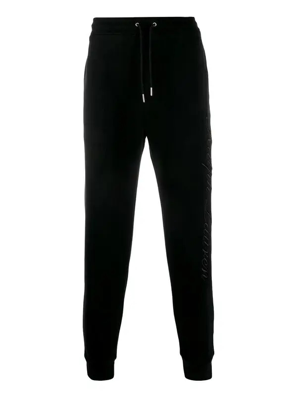 Ralph Lauren Purple Label Tapered Jogging Trousers - Black
