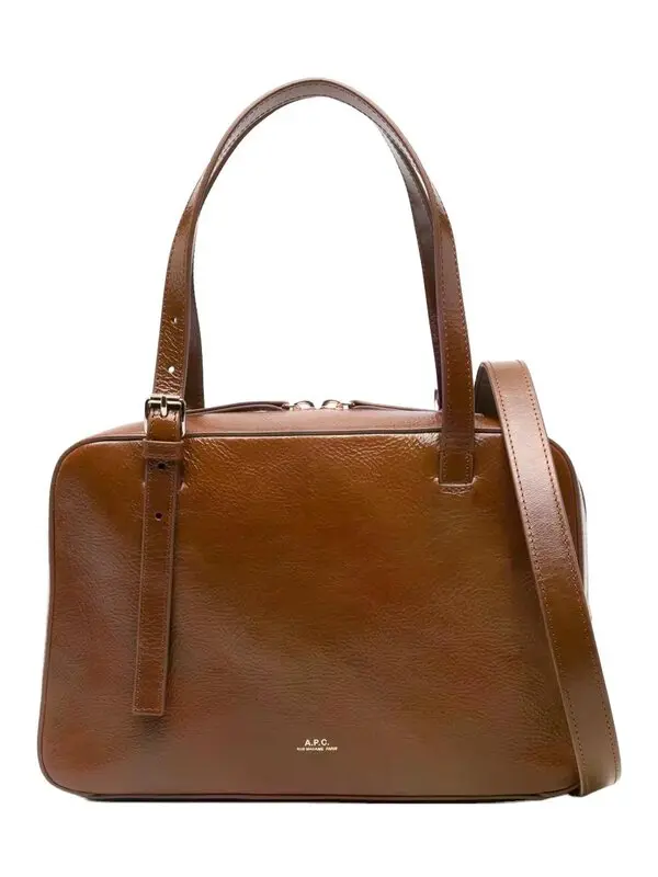 A.p.c. Buckle-fastening Leather Shoulder Bag - Brown