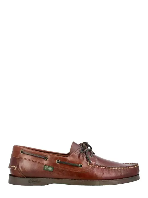 Paraboot Leather Boat Shoes - Brown