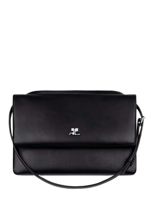 COURREGES Cuff Shoulder Bag - Black