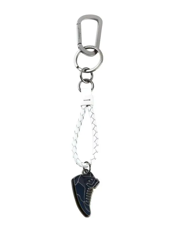 FERRAGAMO Sneaker Pendant Keychain - White