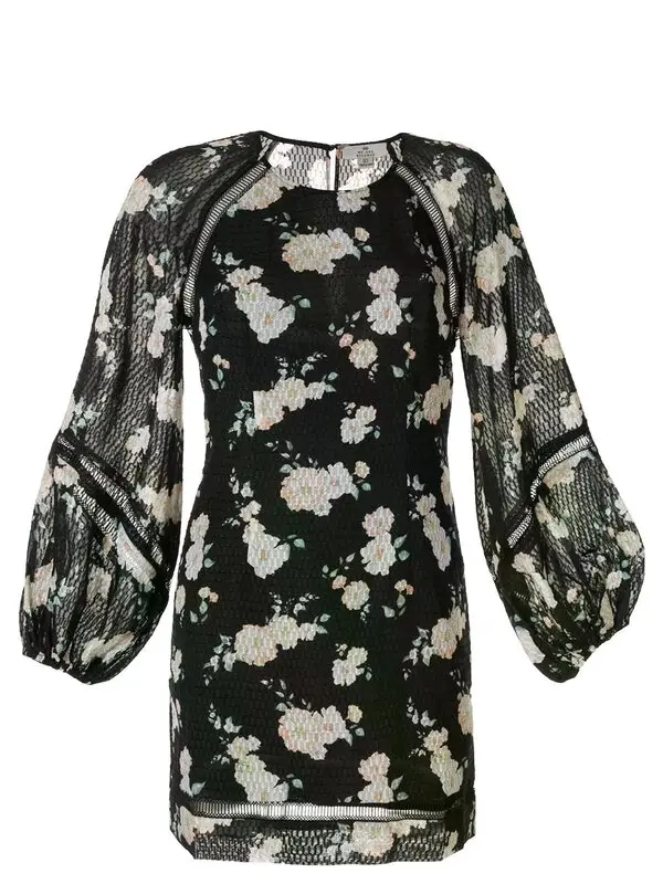 WE ARE KINDRED Mia Floral-print Mini Dress - Black