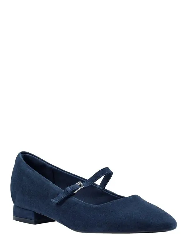 Rockport Taren Pointed Toe Flat - Dark Blue
