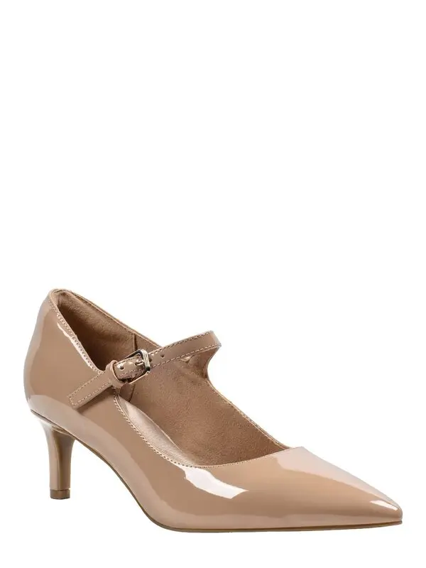 Rockport Chase Mary Jane Pumps - Light Natural