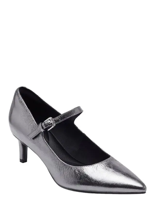 Rockport Chase Mary Jane Pumps - Pewter