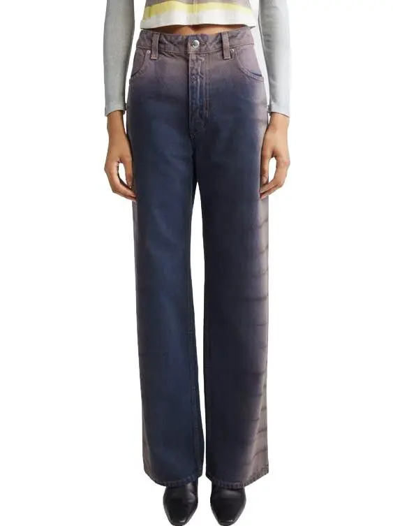 Eckhaus Latta Gender Inclusive Wide Leg Jeans - Wrinkle