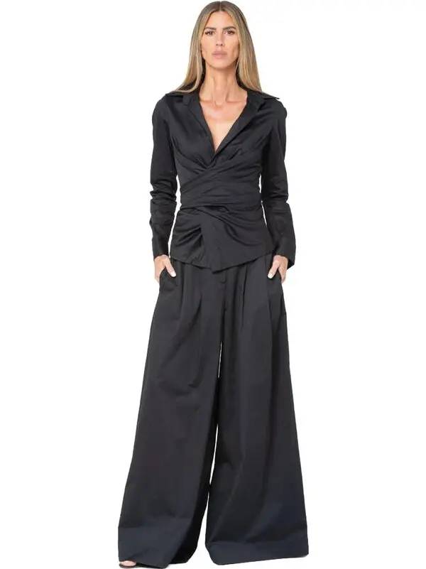 JBQ Valentina Long Sleeve Top - Black