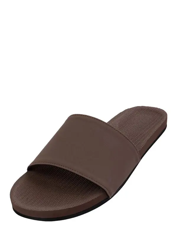 INDOSOLE Responsibly-made Tire Sole Slide Sandals - Soil