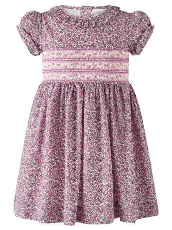 RACHEL RILEY Floral Smocked Dress - Purple
