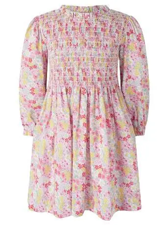 RACHEL RILEY Ditsy Garden Ruched Dress - Pink
