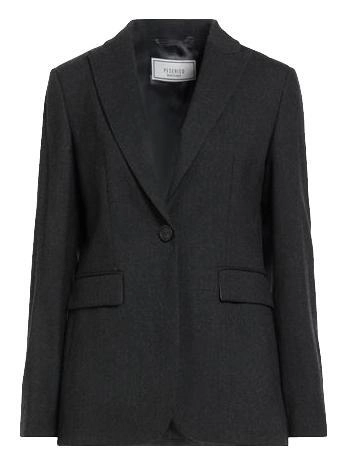 Peserico Single-breasted Flannel Blazer - Grey