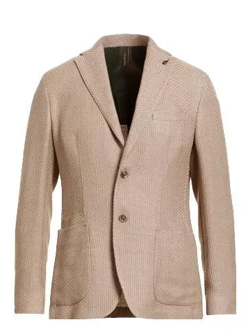PAOLONI Blazer In Virgin Wool And Cotton - Grey