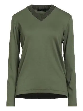 Fabiana Filippi Long Sleeve V-neck Top - Green