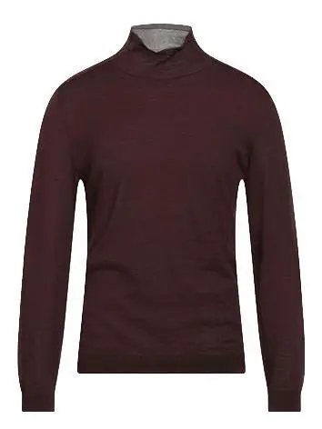 John Varvatos Turtleneck Alpaca Wool And Silk Knit - Brown