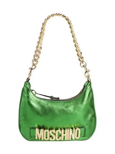 Moschino Couture Leather Handbag - Green
