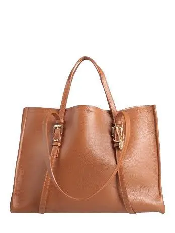 LAURA DI MAGGIO Leather Shopper Bag - Brown