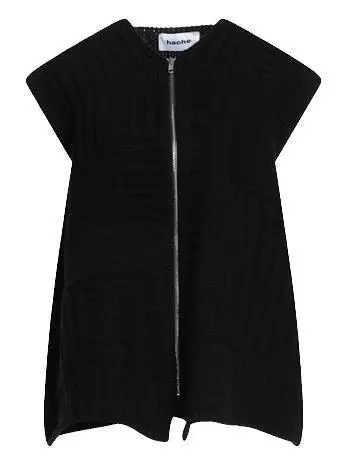 Hache Knitted Wool Cashmere Cardigan - Black