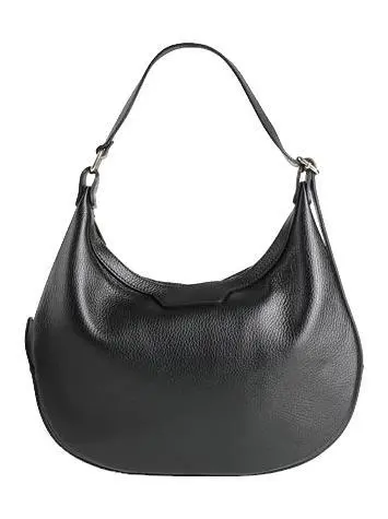 LAURA DI MAGGIO Calfskin Hobo Bag - Black