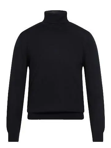 GIOFERRARI Turtleneck Merino Wool Top - Navy