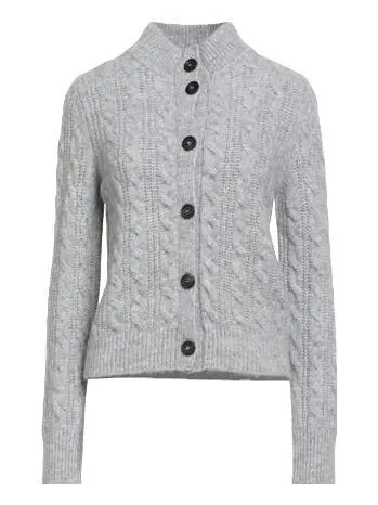Peserico Cable-knit Mélange Cardigan - Grey