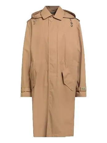 Lacoste Cotton-blend Twill Trench Coat - Beige