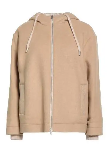 Peserico Puffer Jacket In Wool Blend - Beige