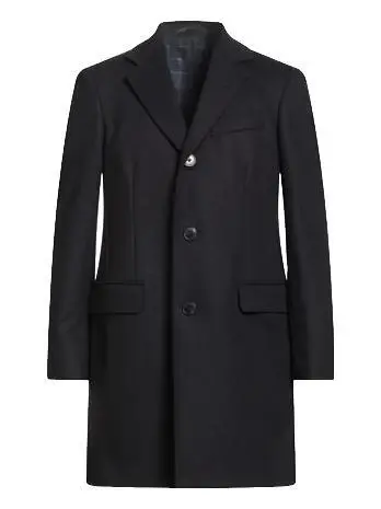 HACKETT Single-breasted Wool-cashmere Coat - Navy