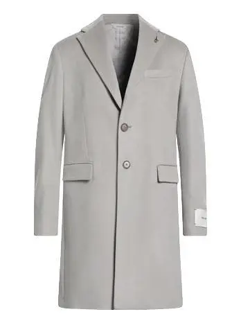 PAOLONI Cashmere Single-breasted Coat - Grey
