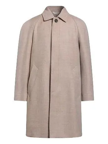 PAOLONI Single-breasted Wool Coat - Beige