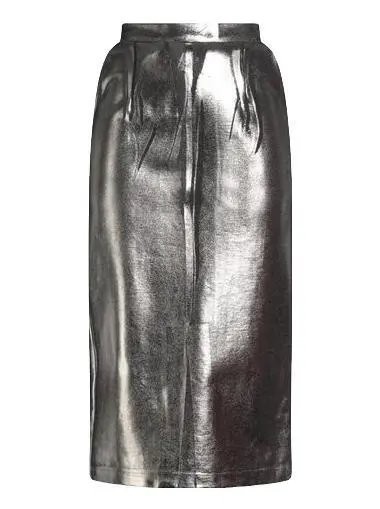 TENSIONE IN Midi Pencil Skirt - Silver