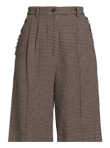 8PM Houndstooth Bermuda Shorts - Beige