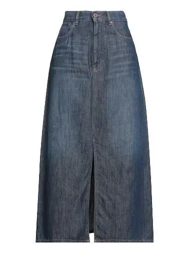 Max Mara Flared Denim Skirt - Blue