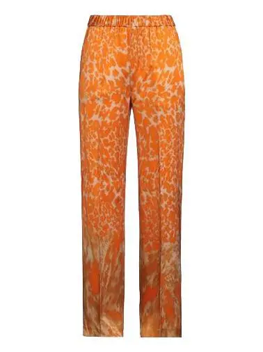 SEVENTY VENEZIA Straight-leg Leopard-print Pants - Orange