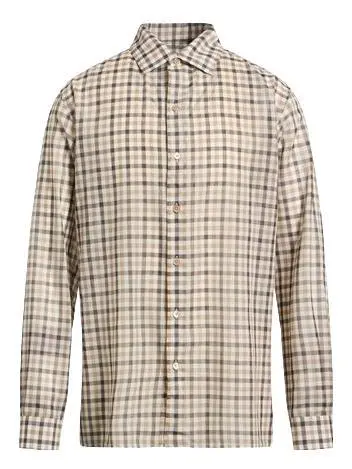 Agnona Shirt Khaki Size Wool, Silk - Beige