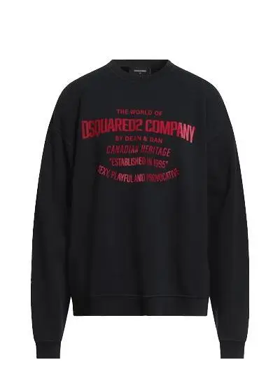 Dsquared2 Cotton Fleece Sweatshirt - Black