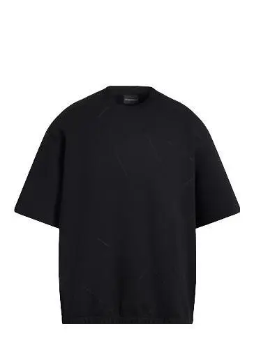 Emporio Armani T-shirt Size Cotton, Polyester, Elastane - Black