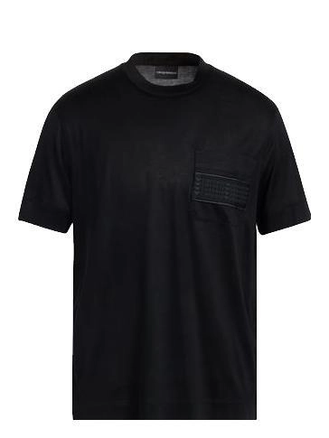 Emporio Armani T-shirt Size Lyocell, Cotton - Black