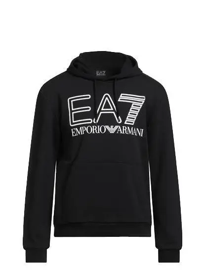 EA7 Cotton French Terry Sweatshirt - Black