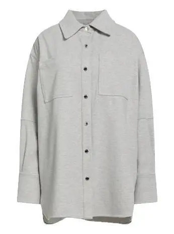 MOORER Shirt In Light Polyester Blend - Grey