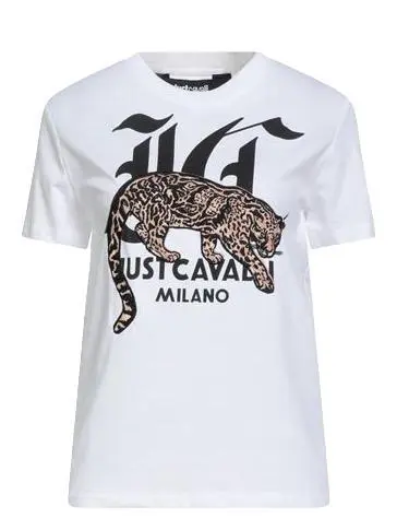 Just Cavalli T-shirt With Appliqués - White