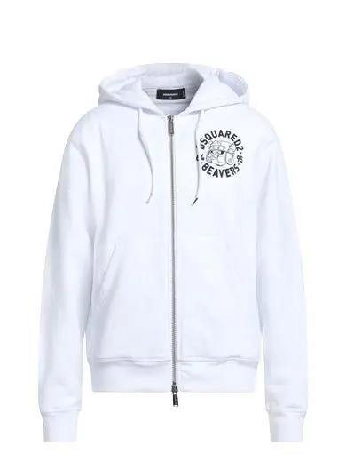 Dsquared2 Cotton Fleece Sweatshirt - White