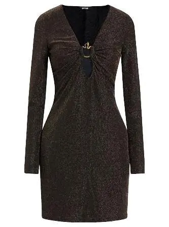 Just Cavalli Mini Bodycon Embellished Dress - Gold